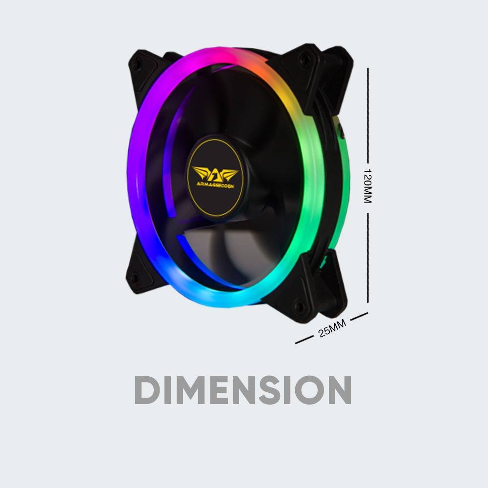 Armaggeddon Tessaraxx Dual Loop ARGB Fan (Double Ring)