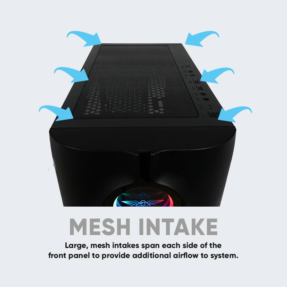 Gaming PC Case Armaggeddon Tron Holo 3 με Πλαϊνό Παράθυρο - Micro ATX ...