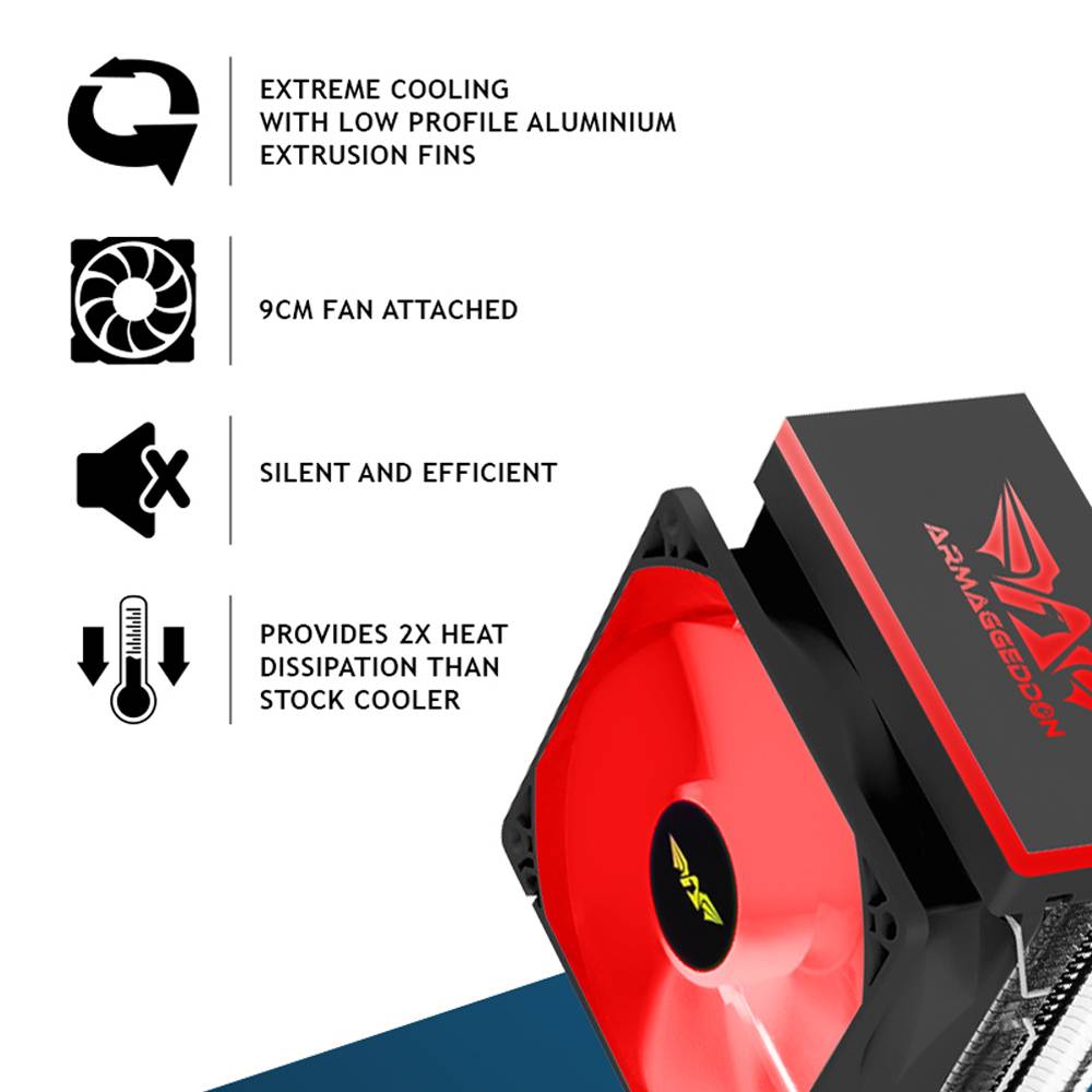 Blizzard 1 PC Silent CPU Cooling RGB Fan